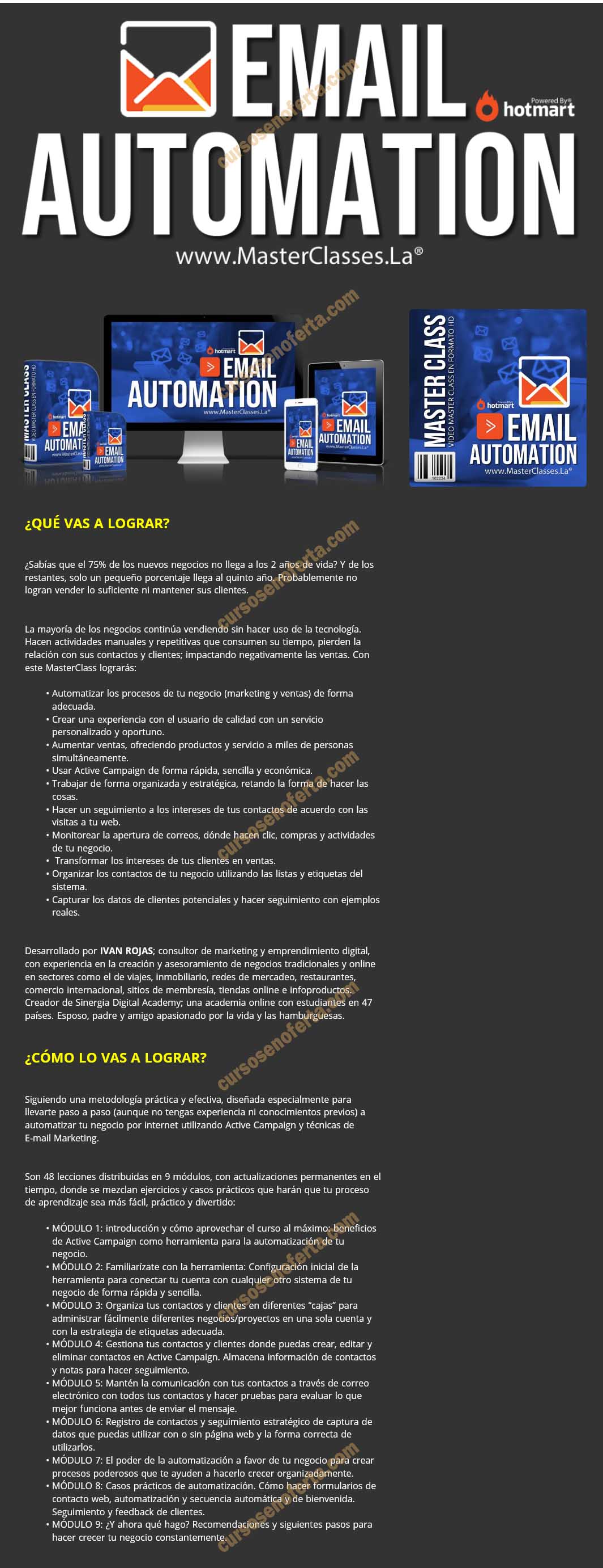 Email automation - cursosenoferta.com